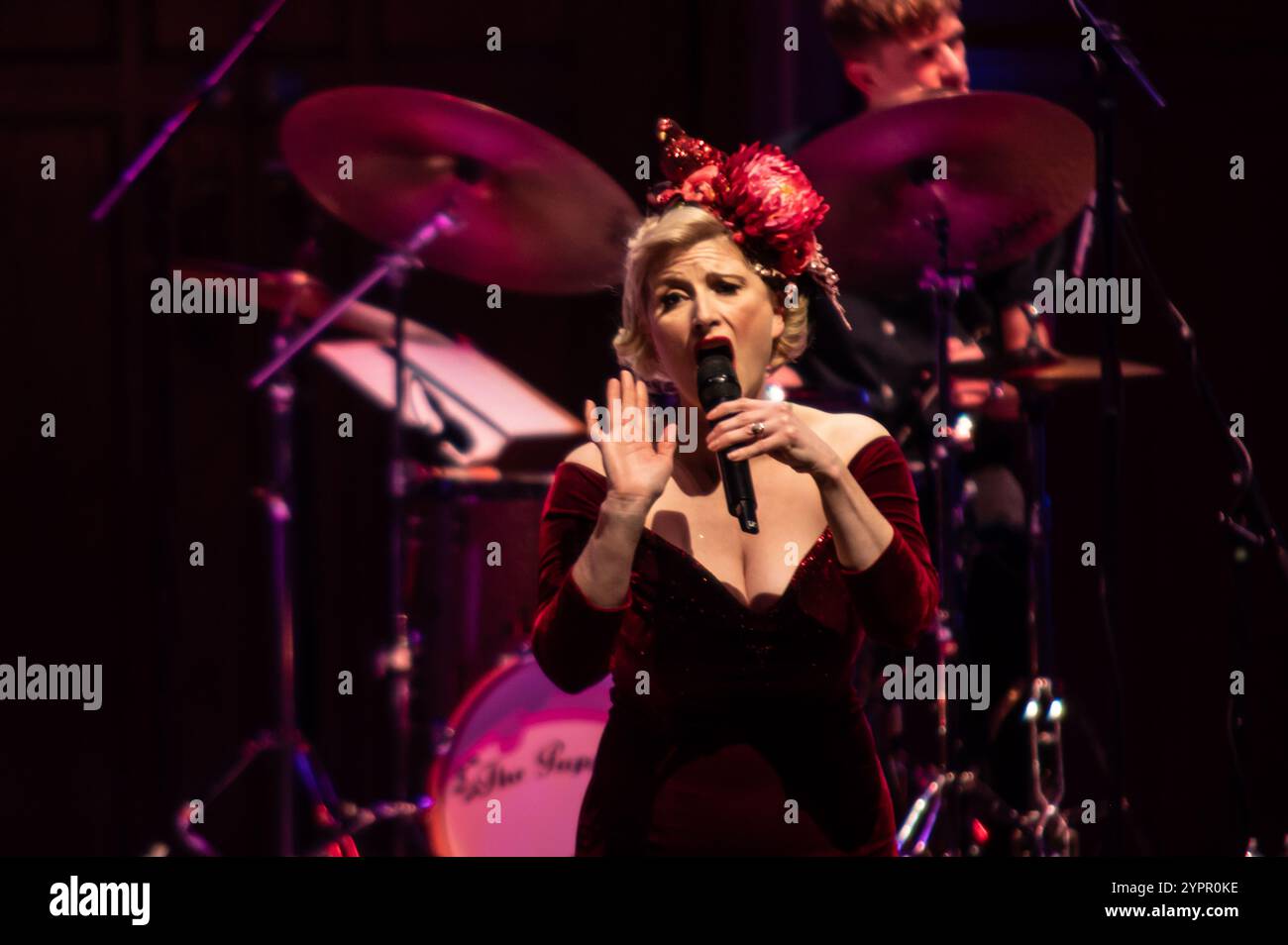 London, United Kingdom. 30th November 2024. Retro swing trio The ...