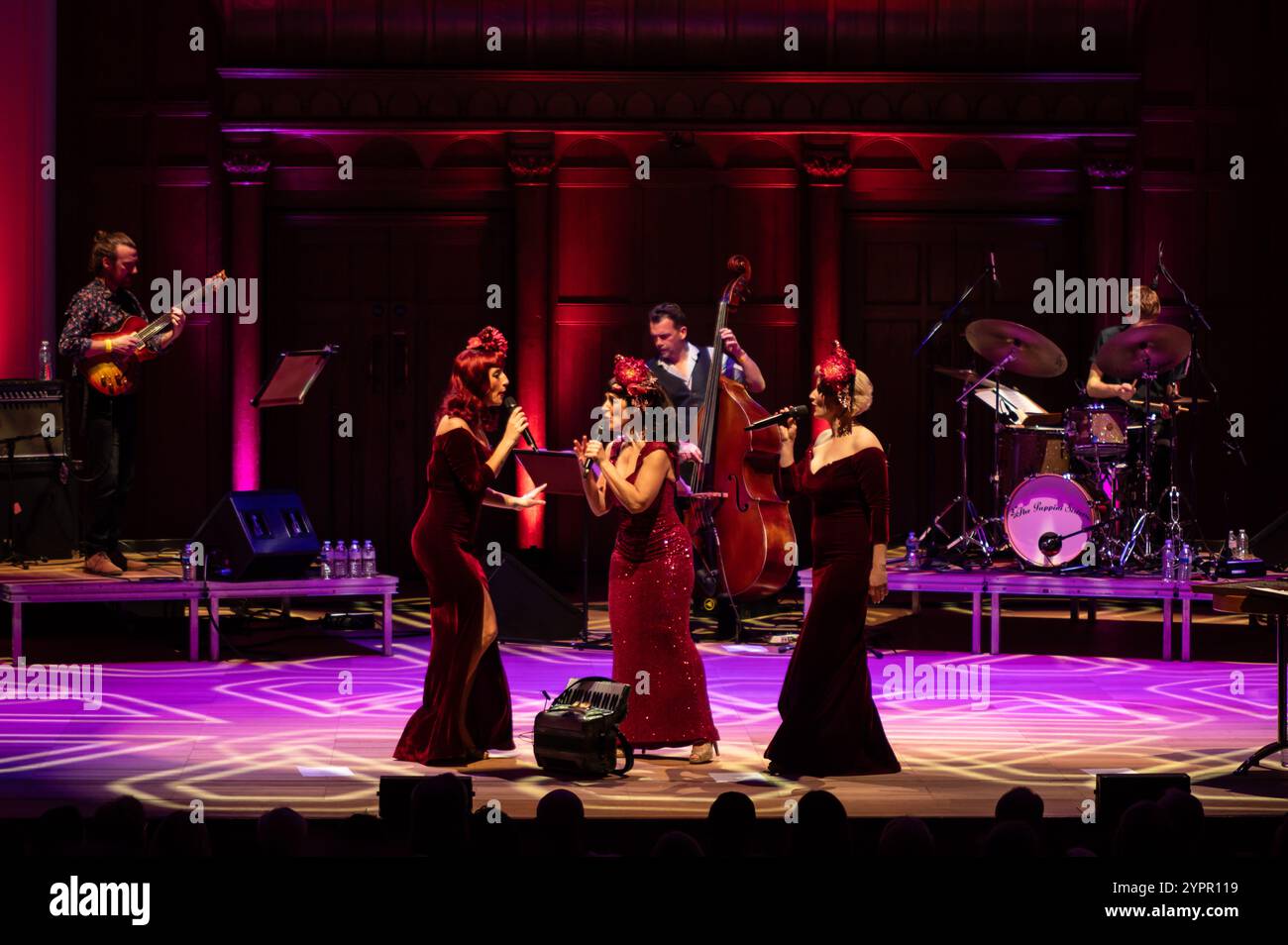 London, United Kingdom. 30th November 2024. Retro swing trio The ...