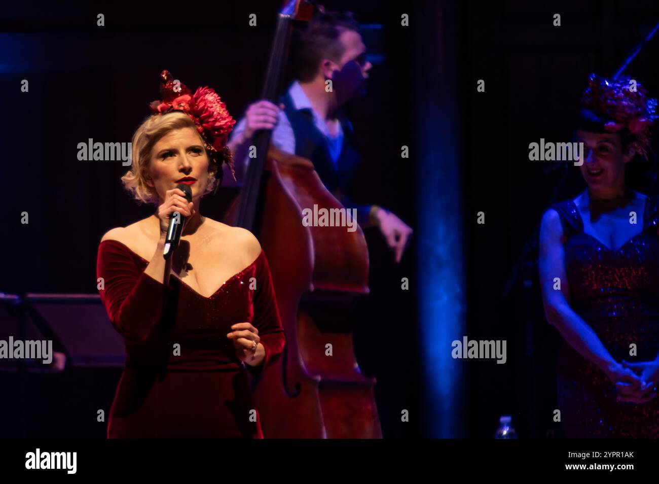 London, United Kingdom. 30th November 2024. Retro swing trio The ...