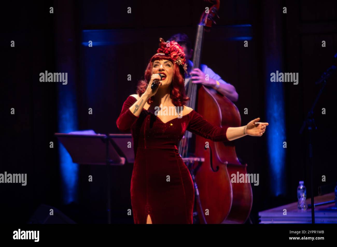 London, United Kingdom. 30th November 2024. Retro swing trio The ...