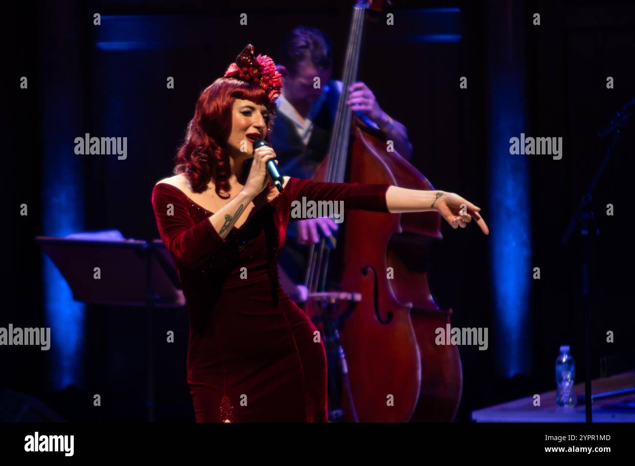London, United Kingdom. 30th November 2024. Retro swing trio The ...