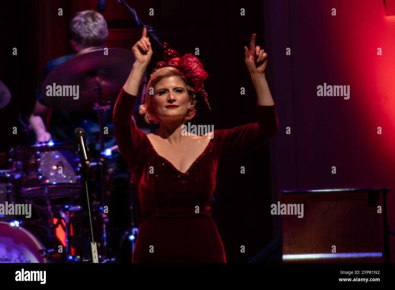 London, United Kingdom. 30th November 2024. Retro swing trio The ...