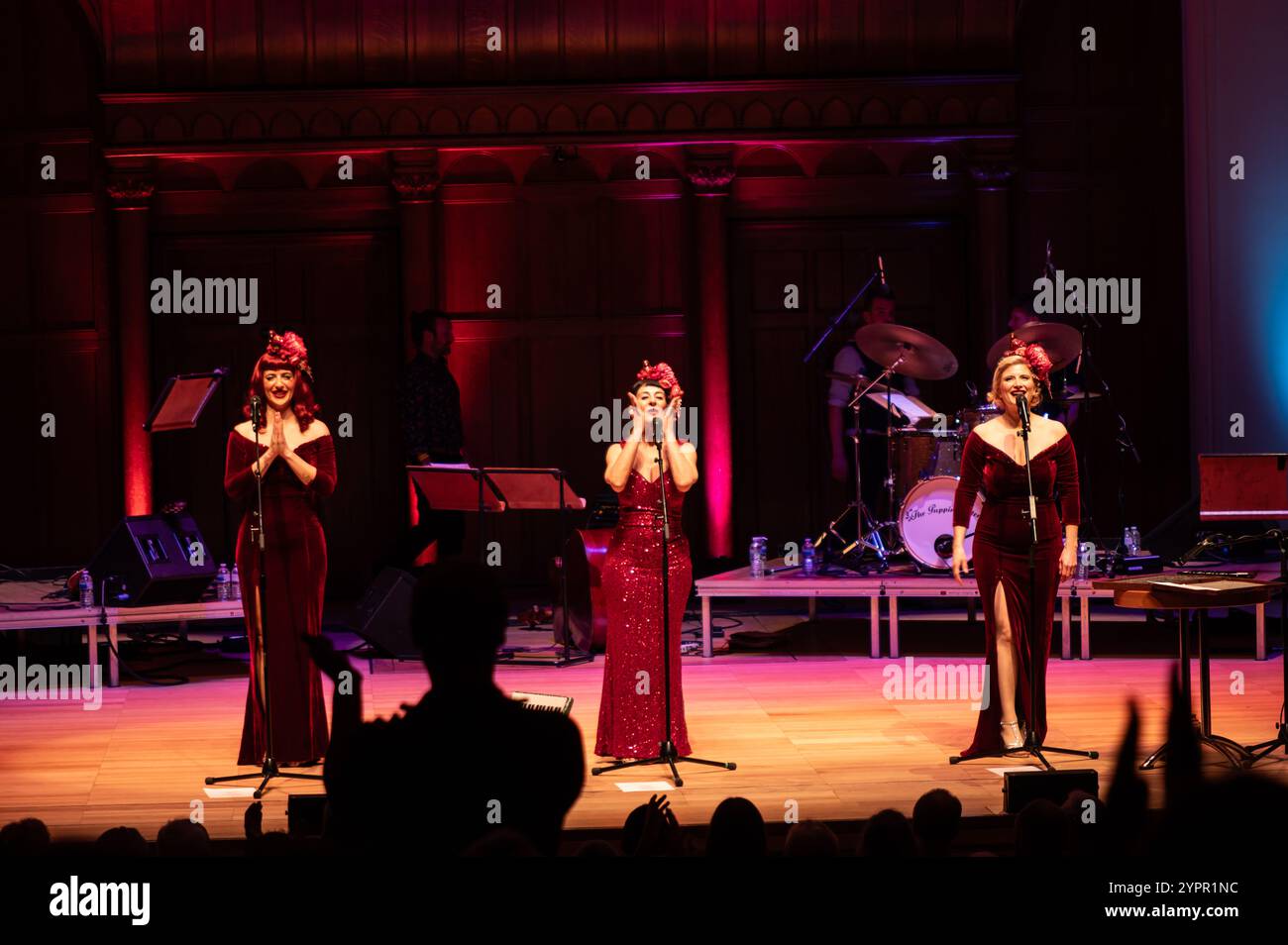 London, United Kingdom. 30th November 2024. Retro swing trio The ...