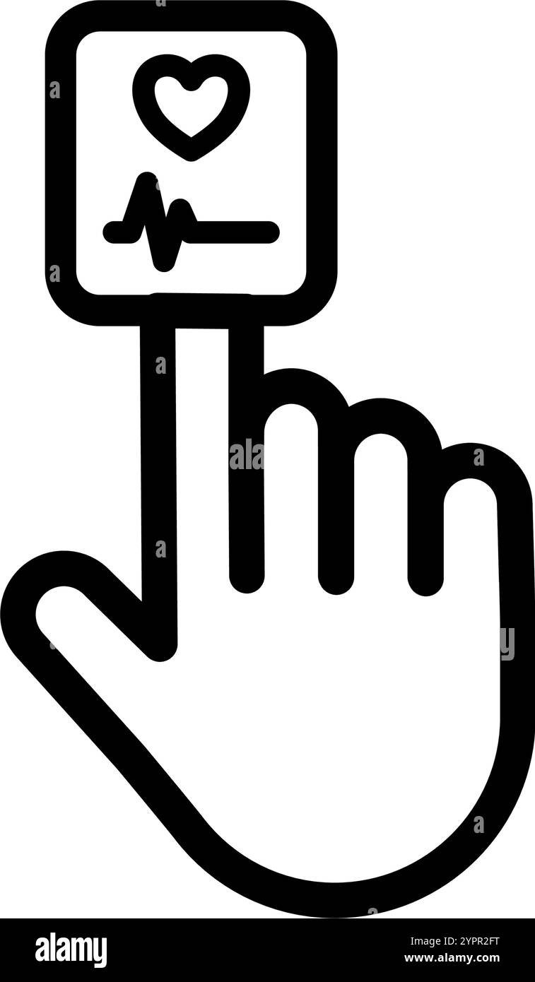 Pulse oximeter - vector icon Stock Vector Image & Art - Alamy