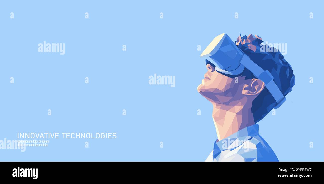 3D virtual reality helmet Metaverse concept. Augmented reality ...