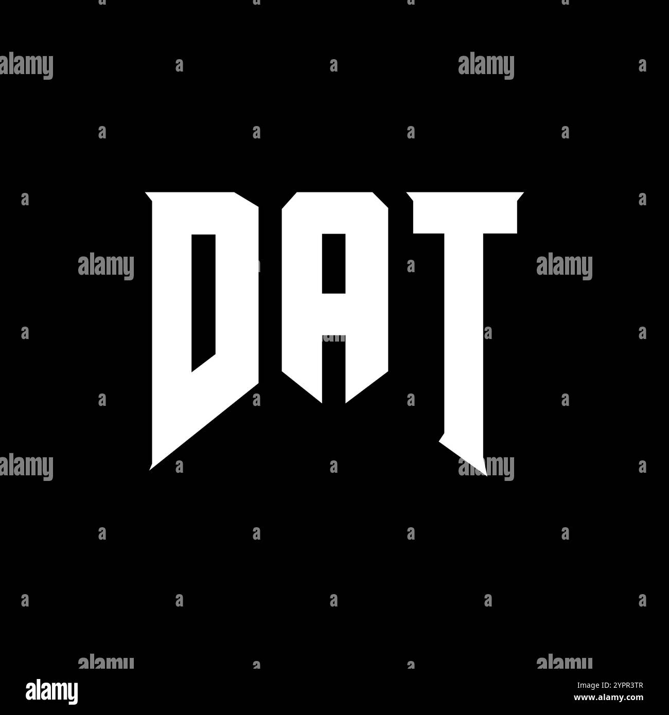 DAT letter logo design for technology company. DAT logo design black ...