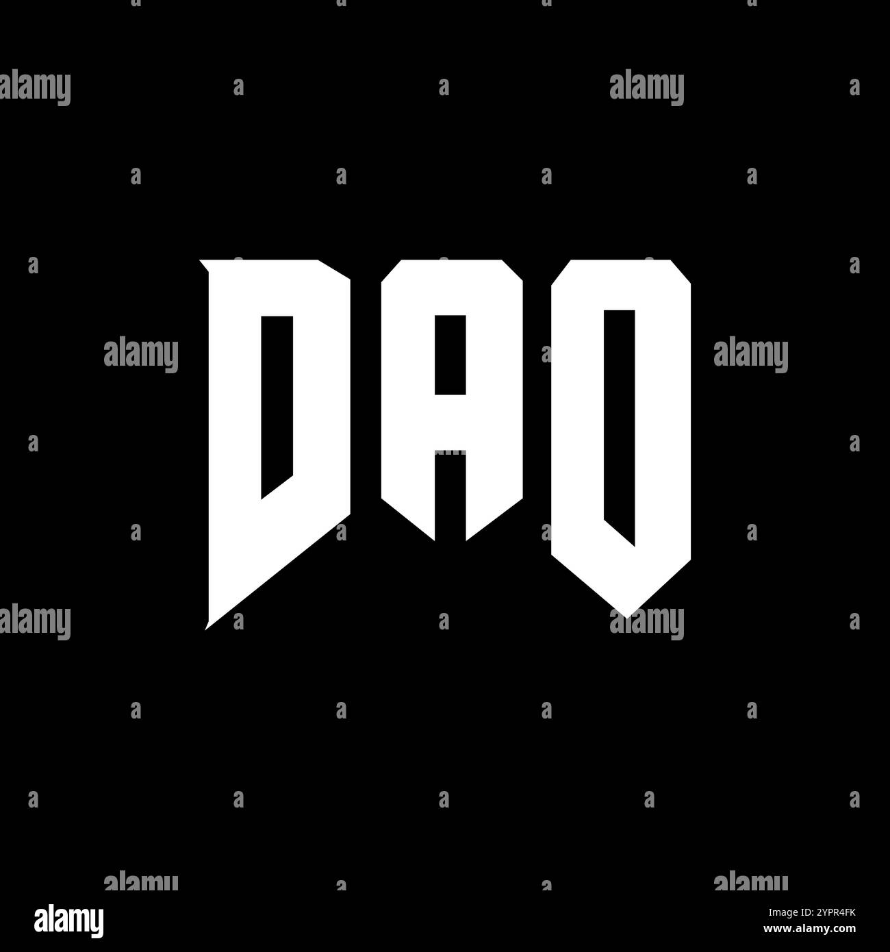 DAO letter logo design for technology company. DAO logo design black ...