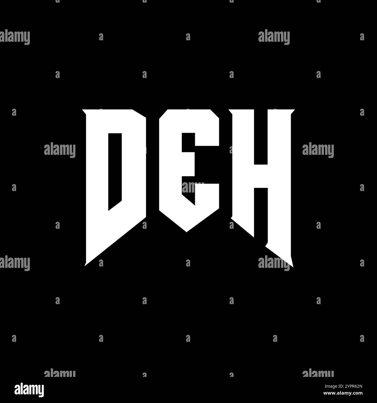 DEH letter logo design for technology company. DEH logo design black ...
