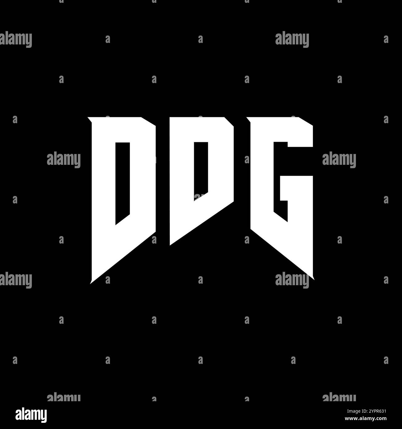 DDG letter logo design for technology company. DDG logo design black ...
