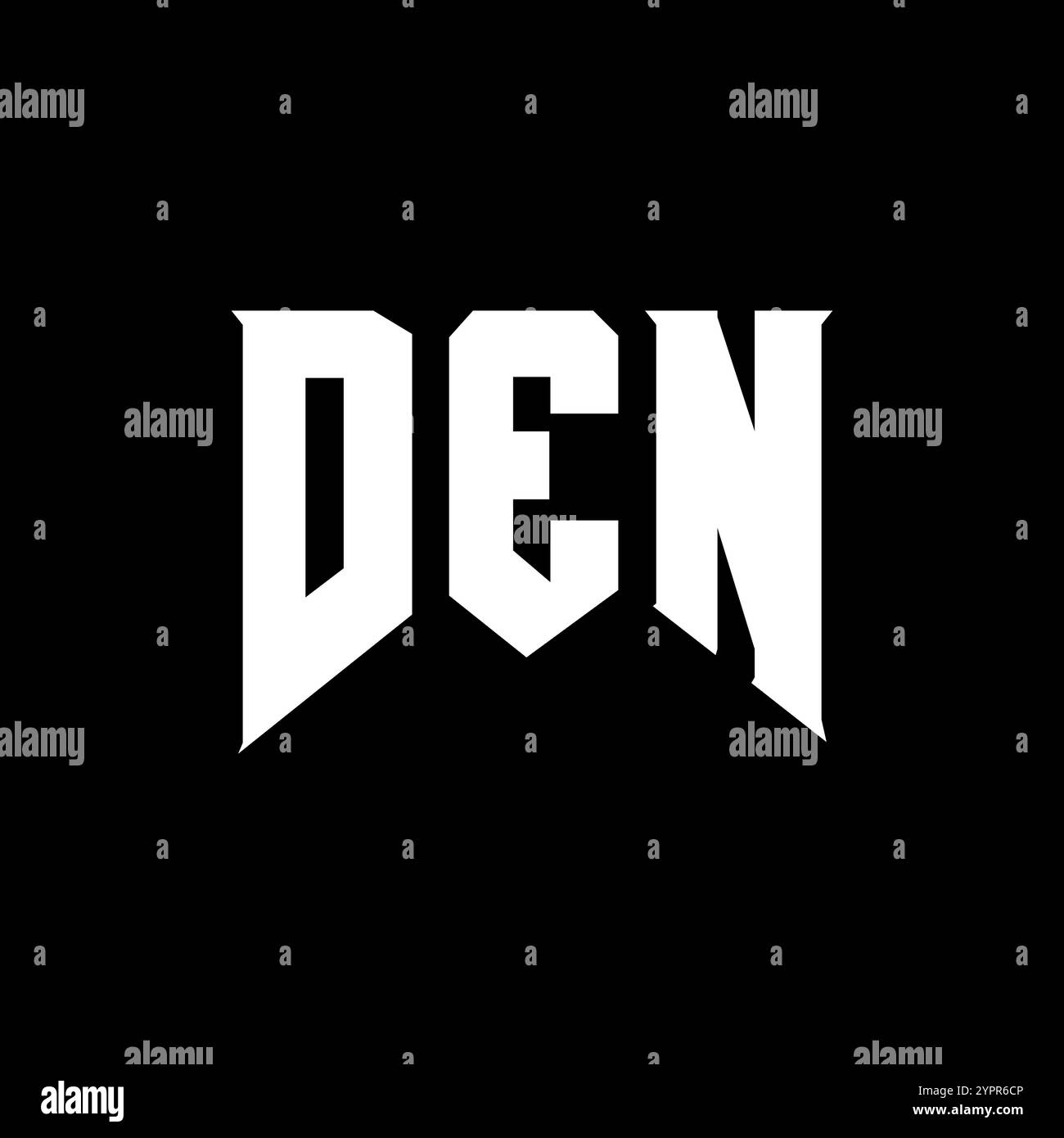 DEN letter logo design for technology company. DEN logo design black ...