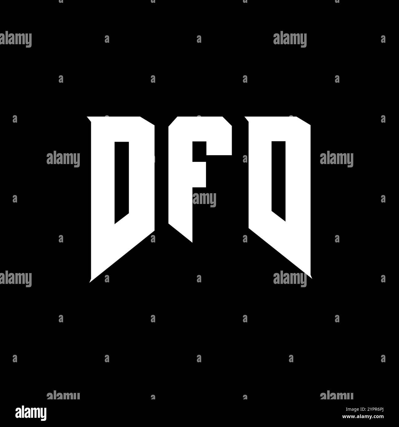 DFD letter logo design for technology company. DFD logo design black ...