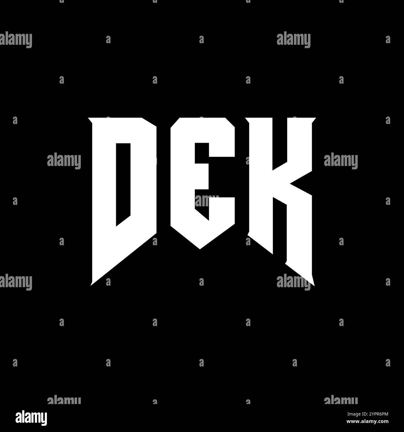 DEK letter logo design for technology company. DEK logo design black ...