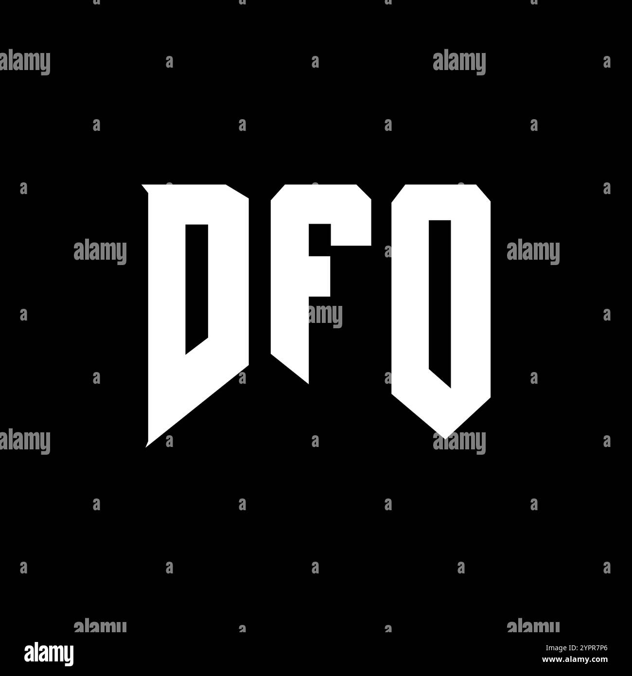 DFO letter logo design for technology company. DFO logo design black ...