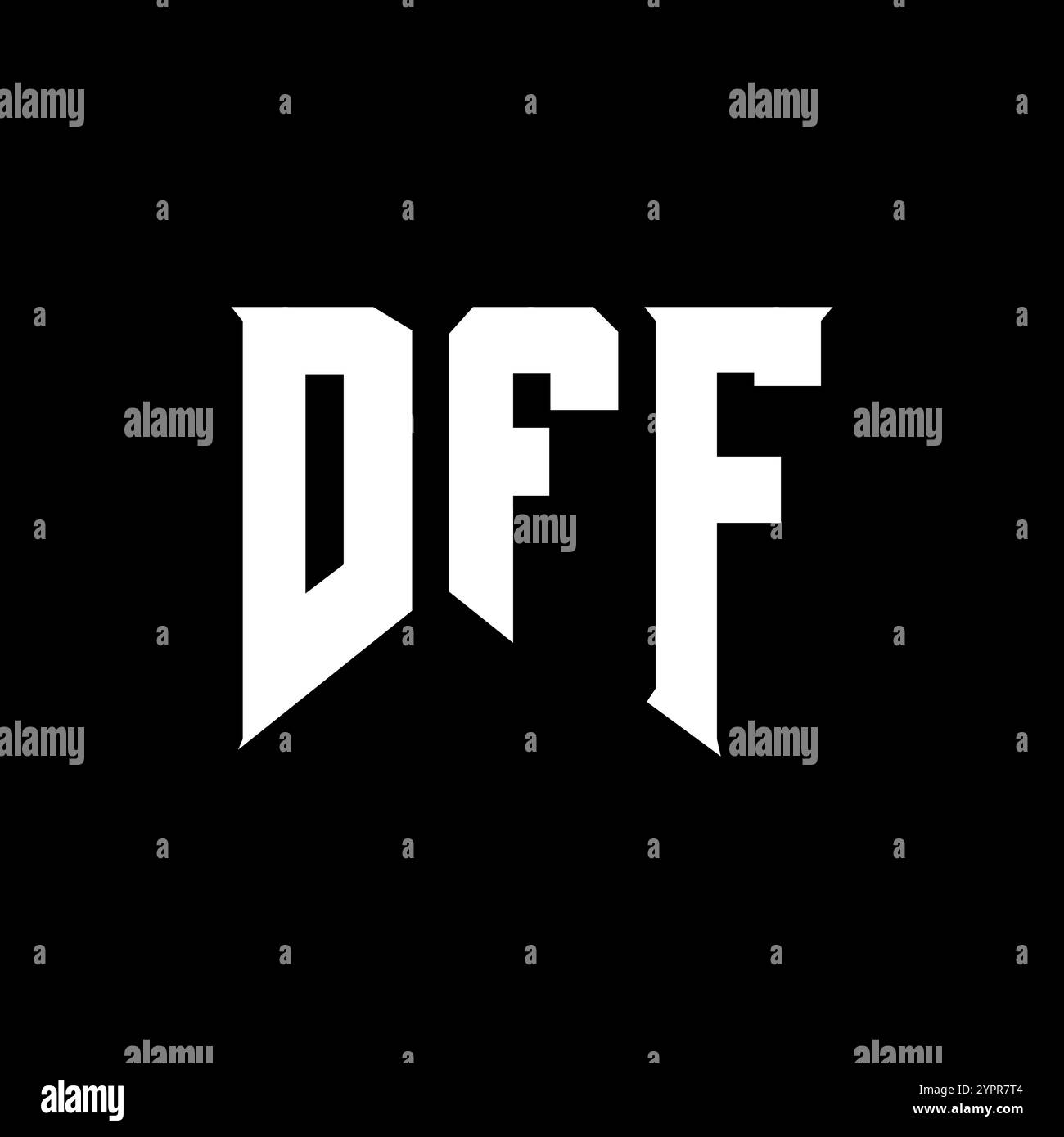 DFF letter logo design for technology company. DFF logo design black ...
