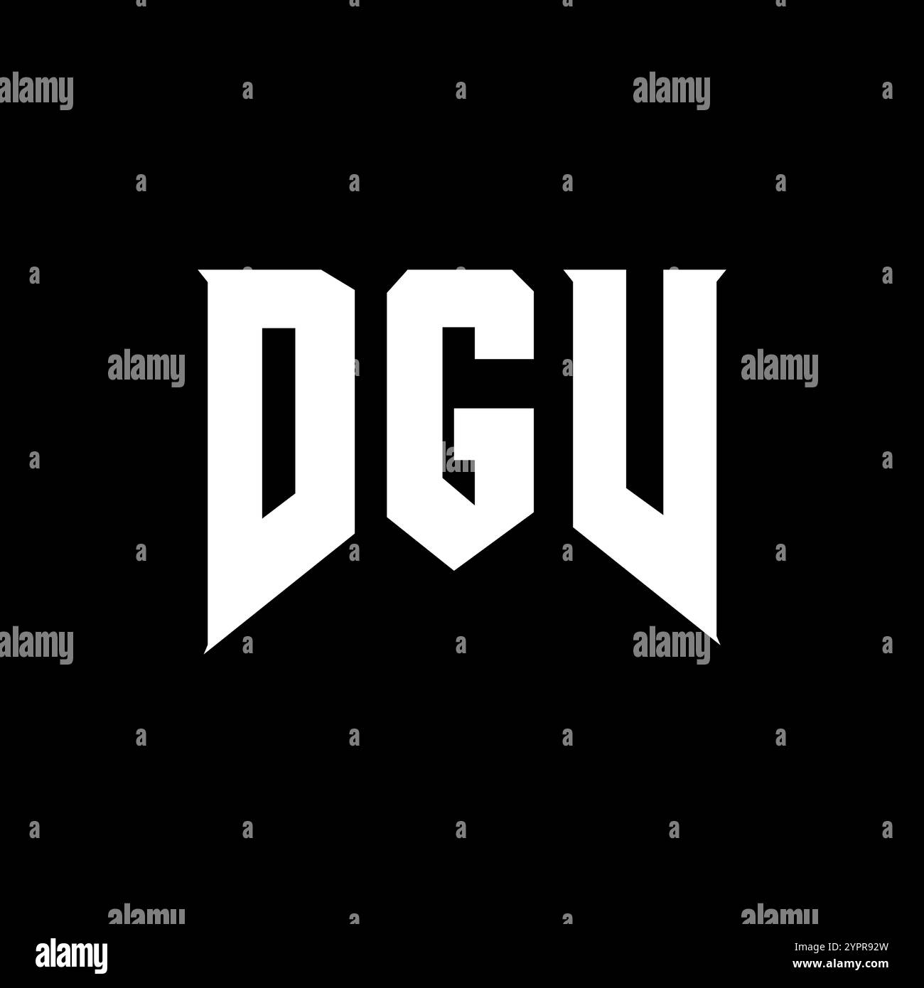 DGV letter logo design for technology company. DGV logo design black ...