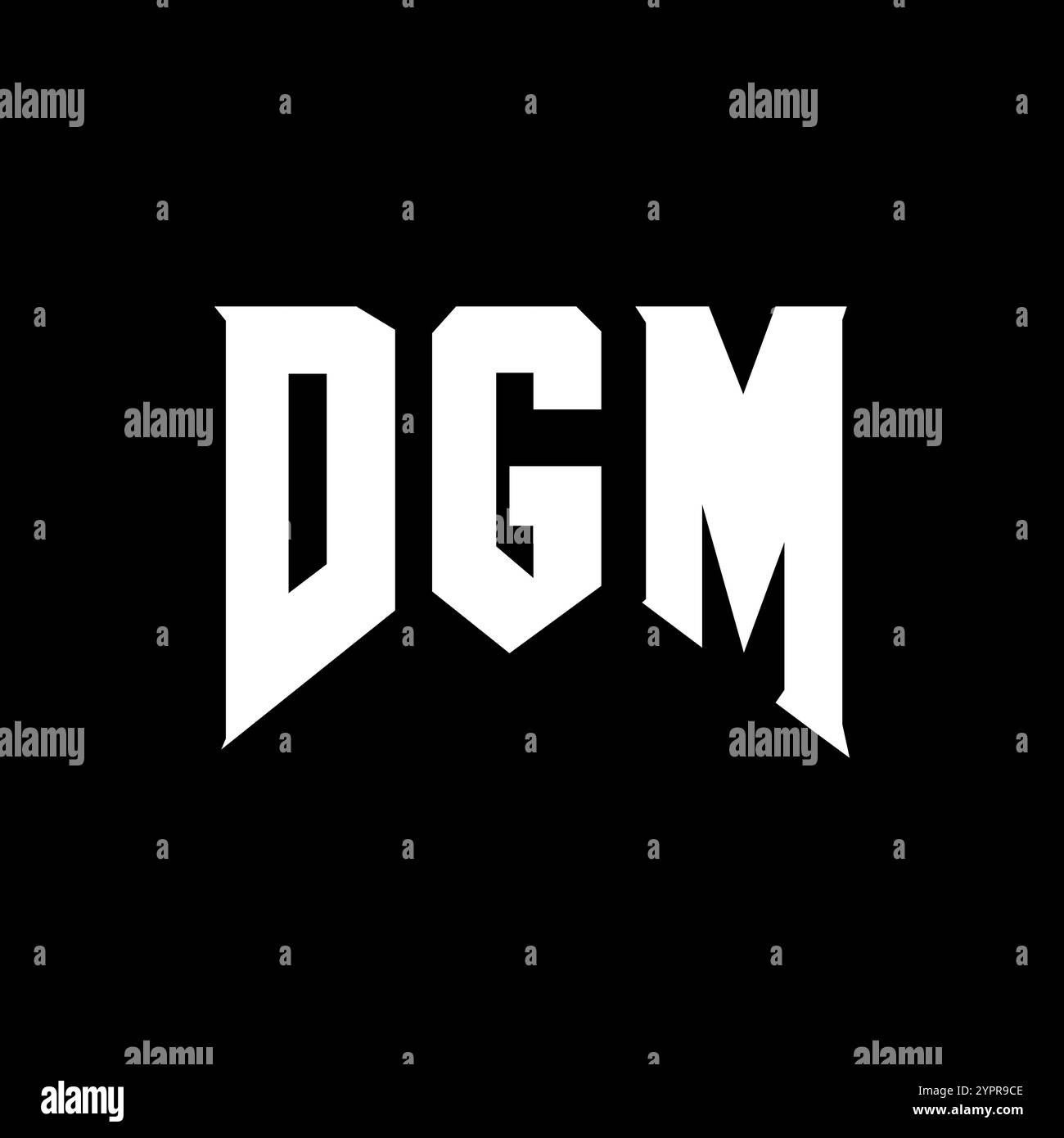 DGM letter logo design for technology company. DGM logo design black ...