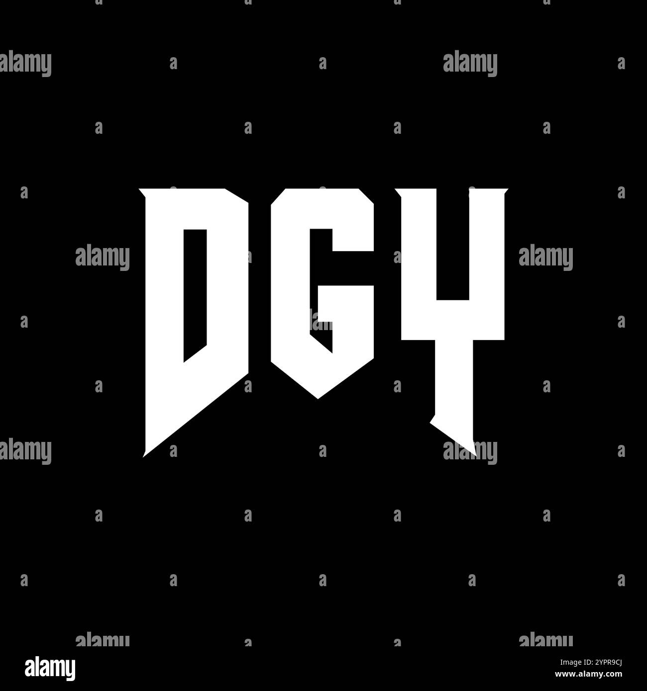 DGY letter logo design for technology company. DGY logo design black ...