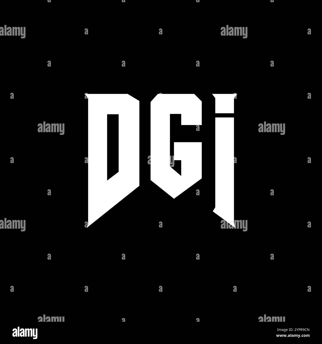 DGI letter logo design for technology company. DGI logo design black ...