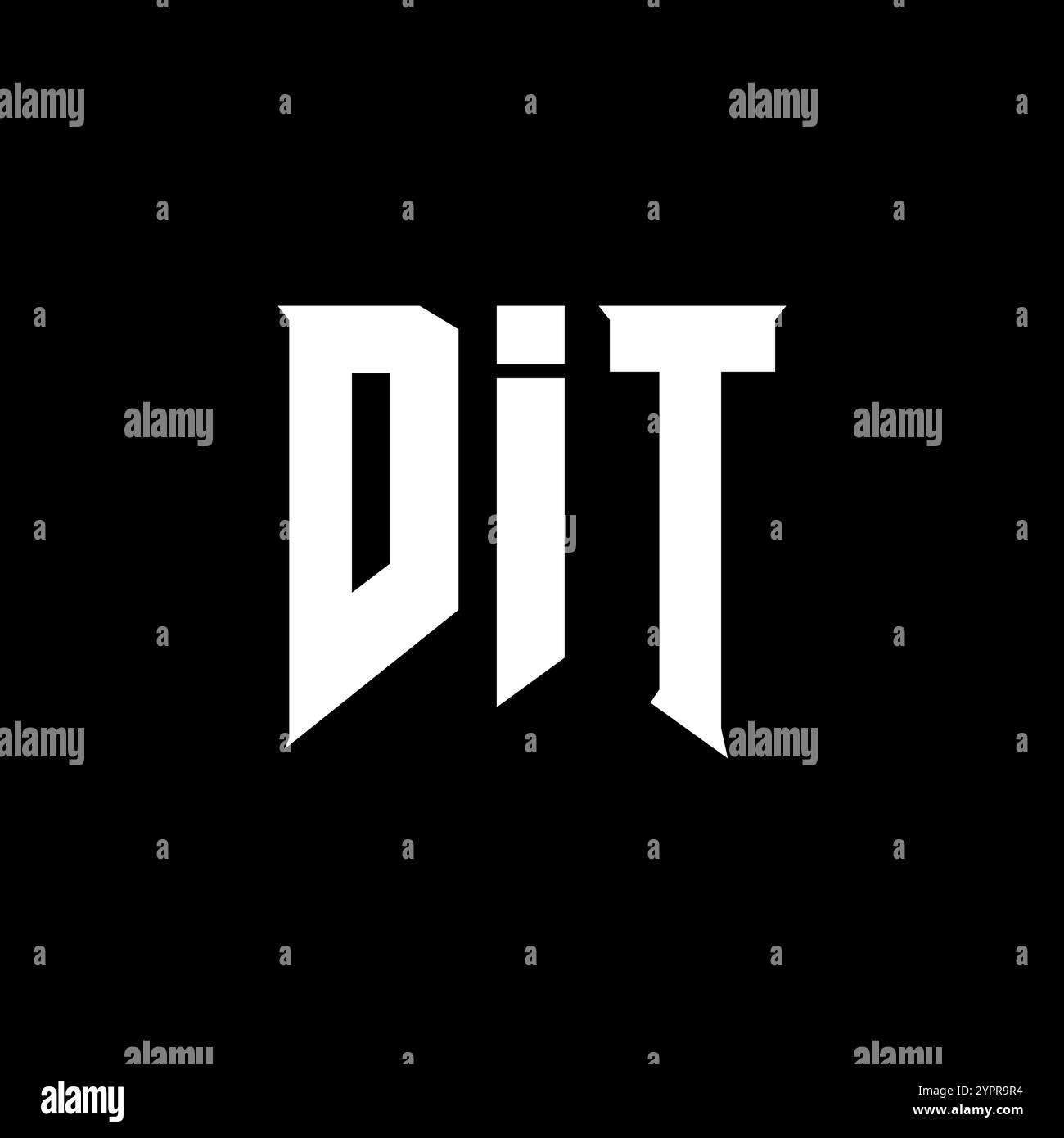 DIT letter logo design for technology company. DIT logo design black ...