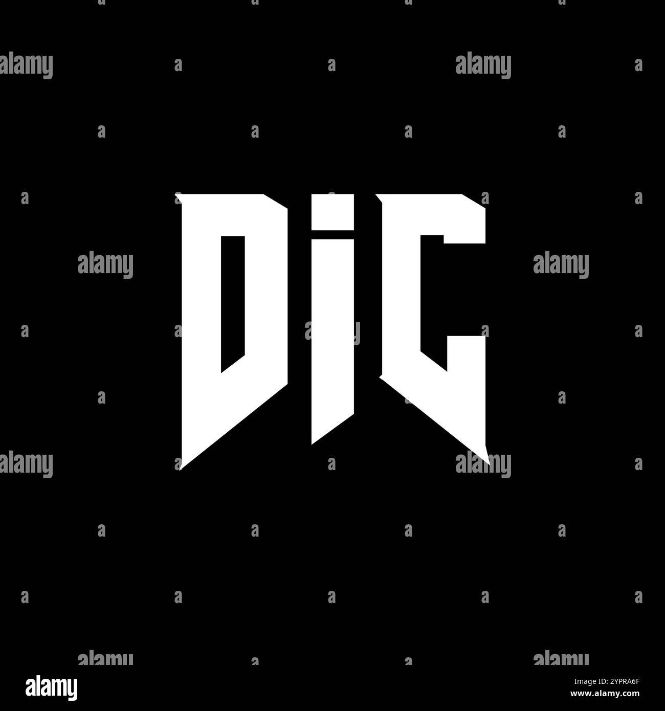 DIC letter logo design for technology company. DIC logo design black ...