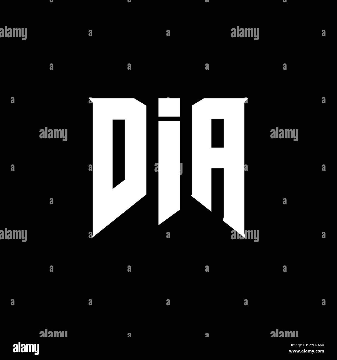 DIA letter logo design for technology company. DIA logo design black ...