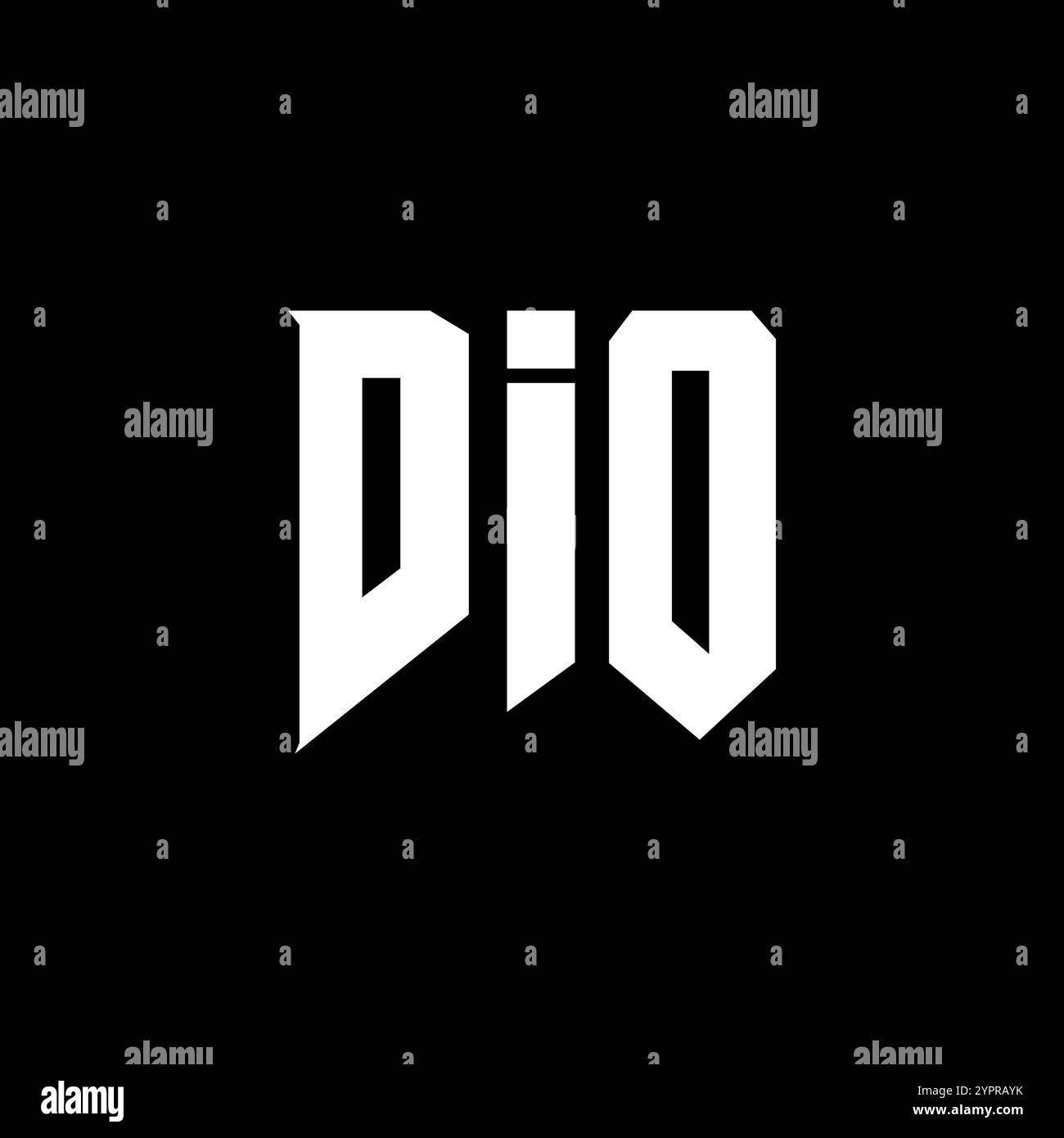 DIO letter logo design for technology company. DIO logo design black and white color combination ...