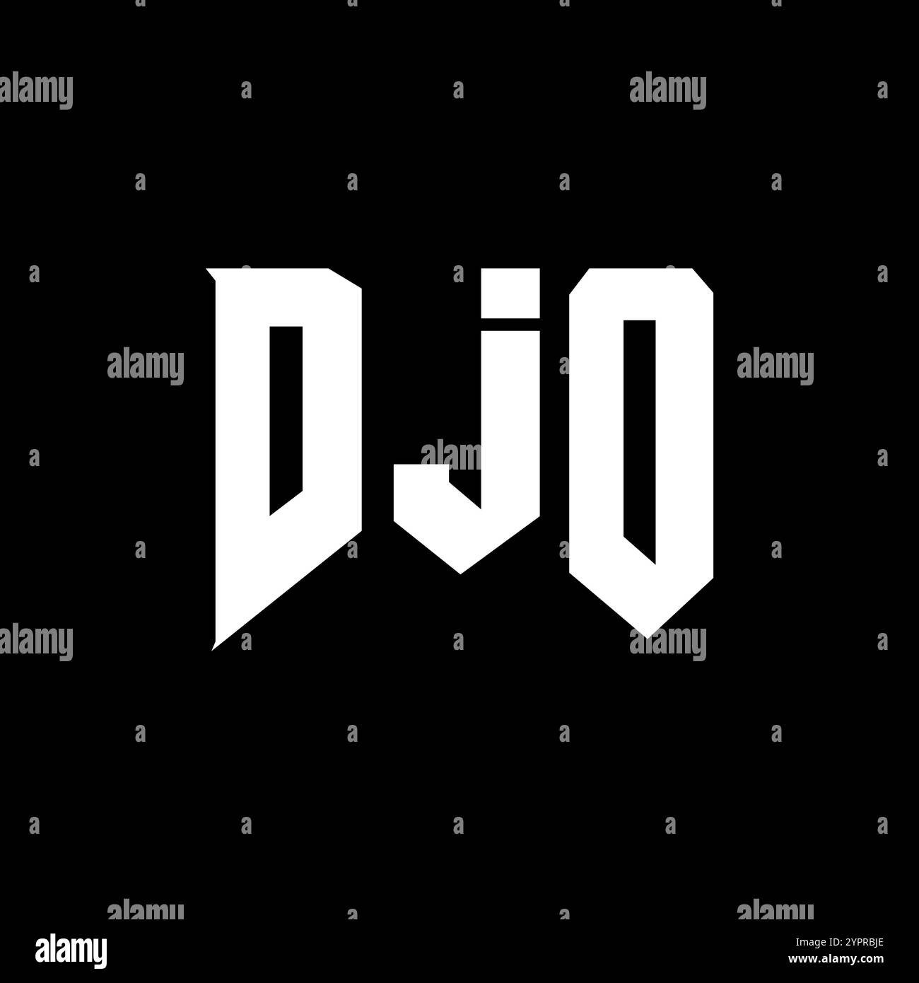DJO letter logo design for technology company. DJO logo design black ...