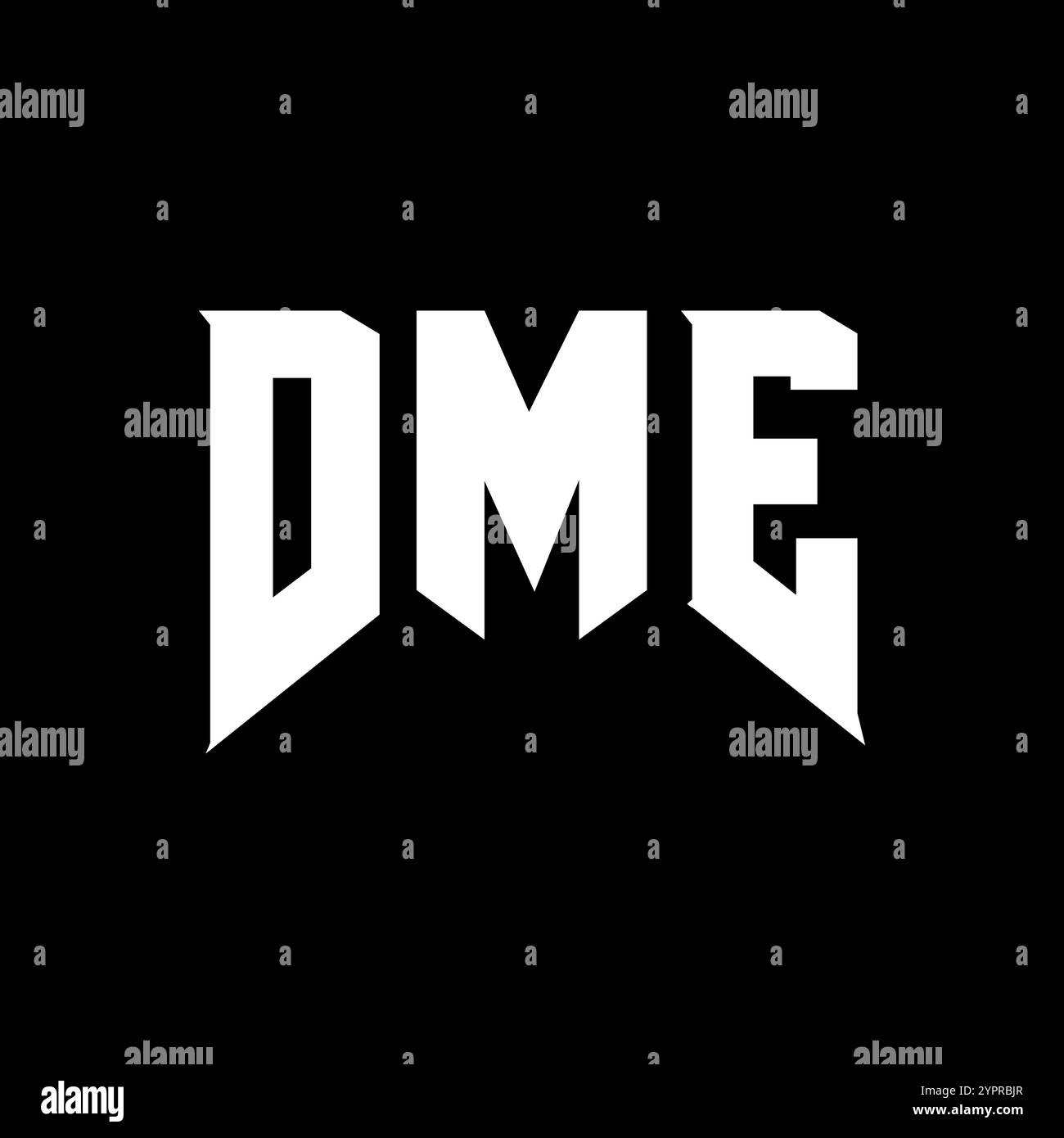 DME letter logo design for technology company. DME logo design black ...