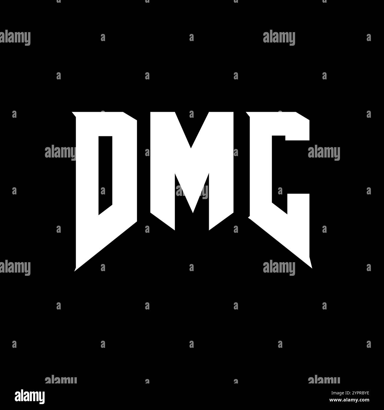 DMC letter logo design for technology company. DMC logo design black ...