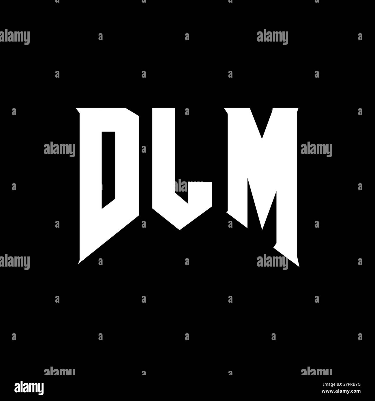 DLM letter logo design for technology company. DLM logo design black ...