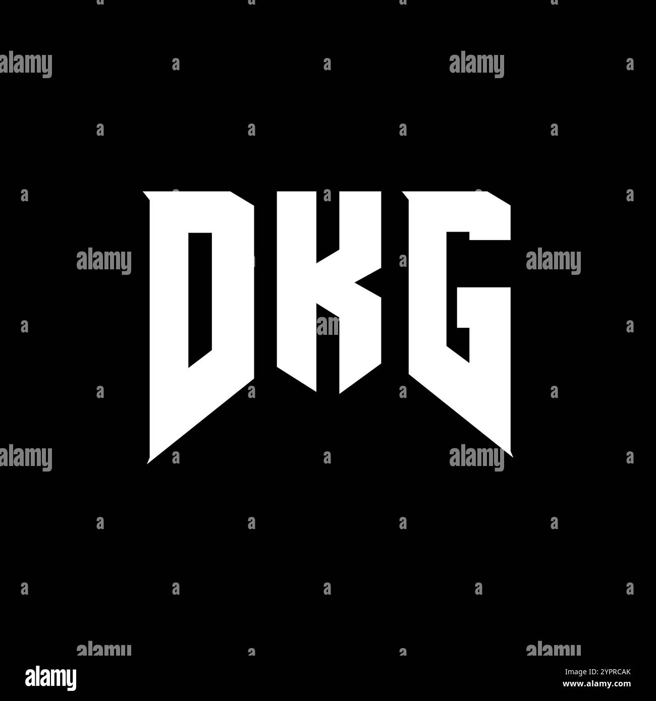 DKG letter logo design for technology company. DKG logo design black ...