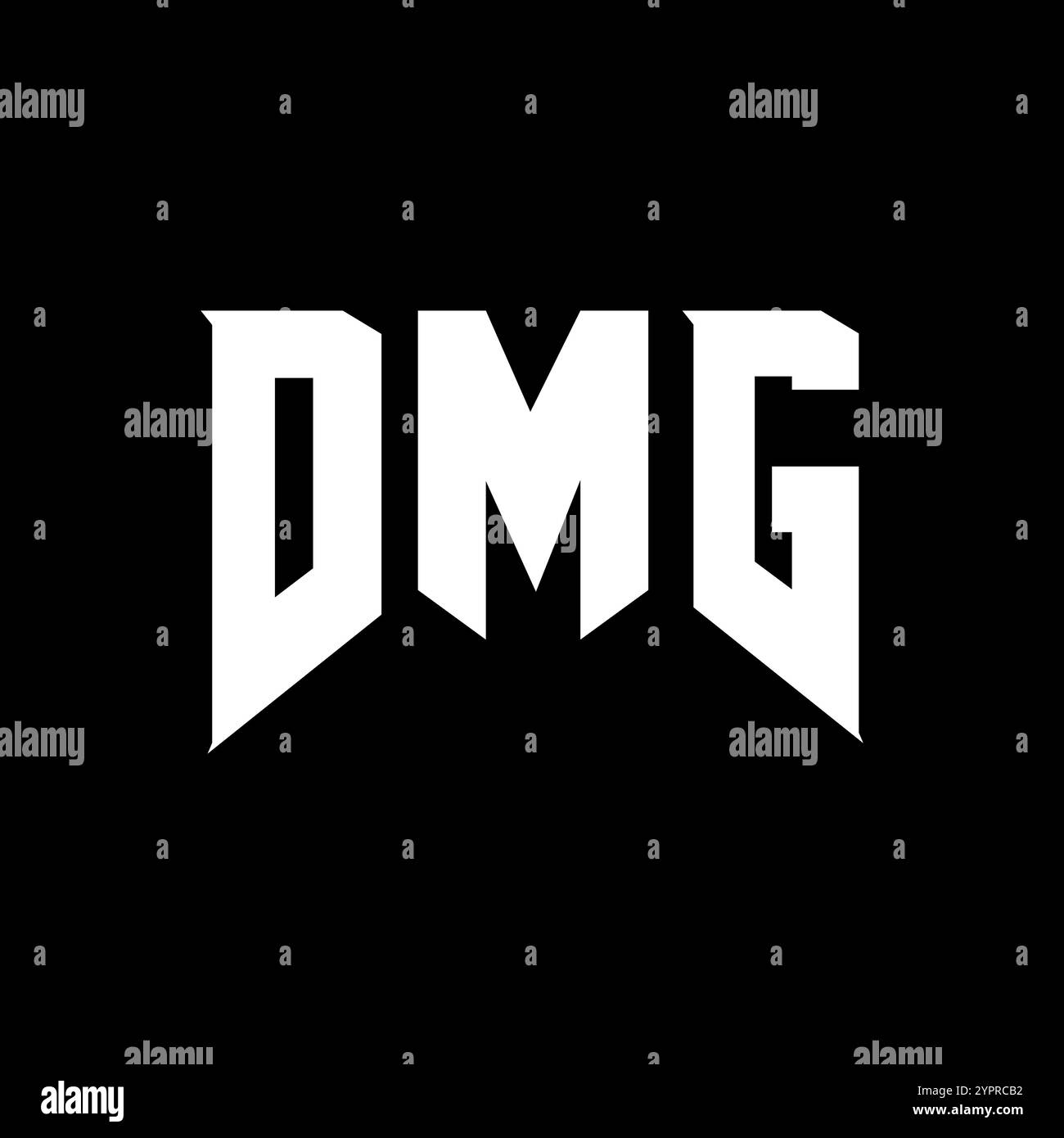 DMG letter logo design for technology company. DMG logo design black ...