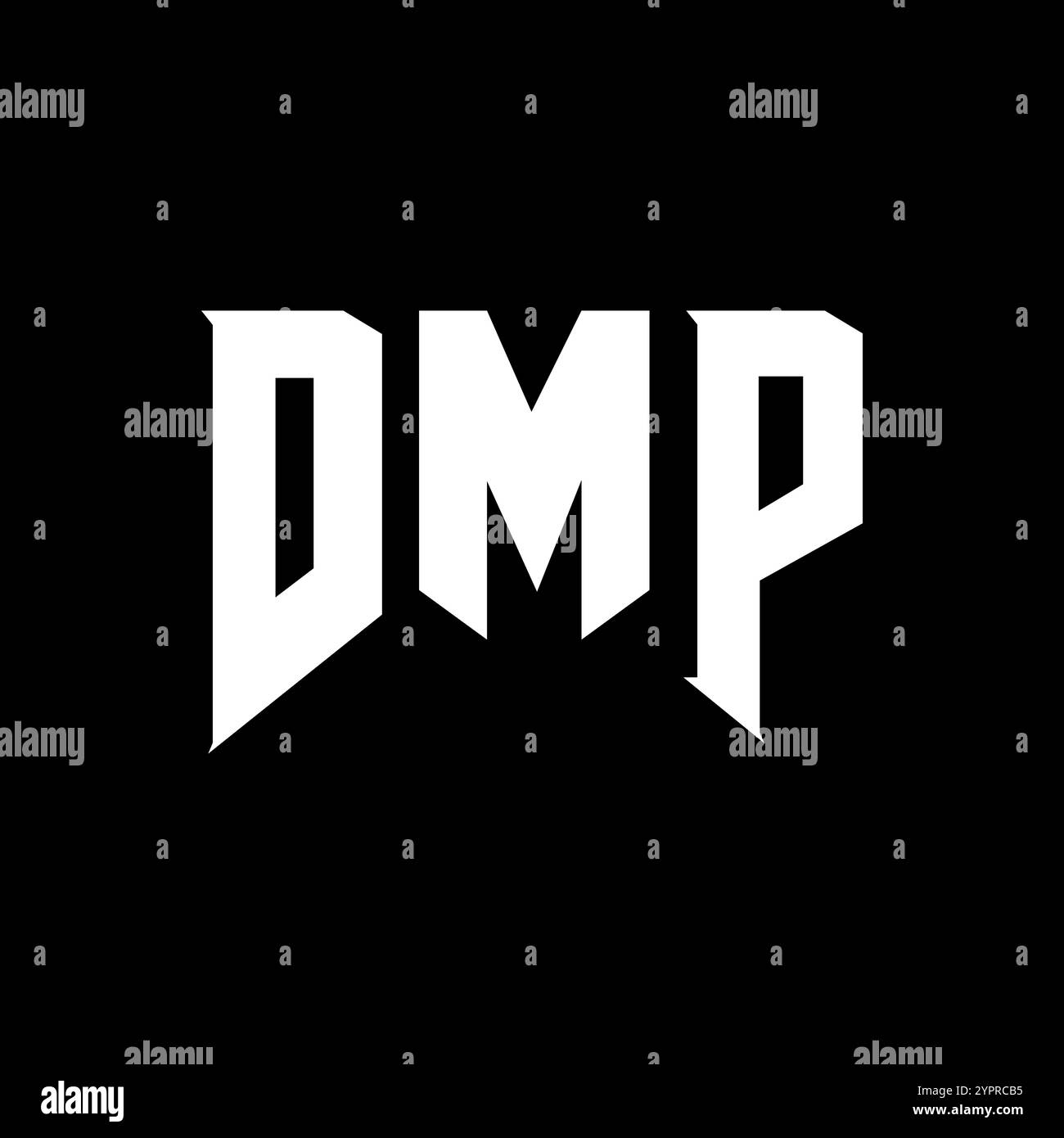 DMP letter logo design for technology company. DMP logo design black ...