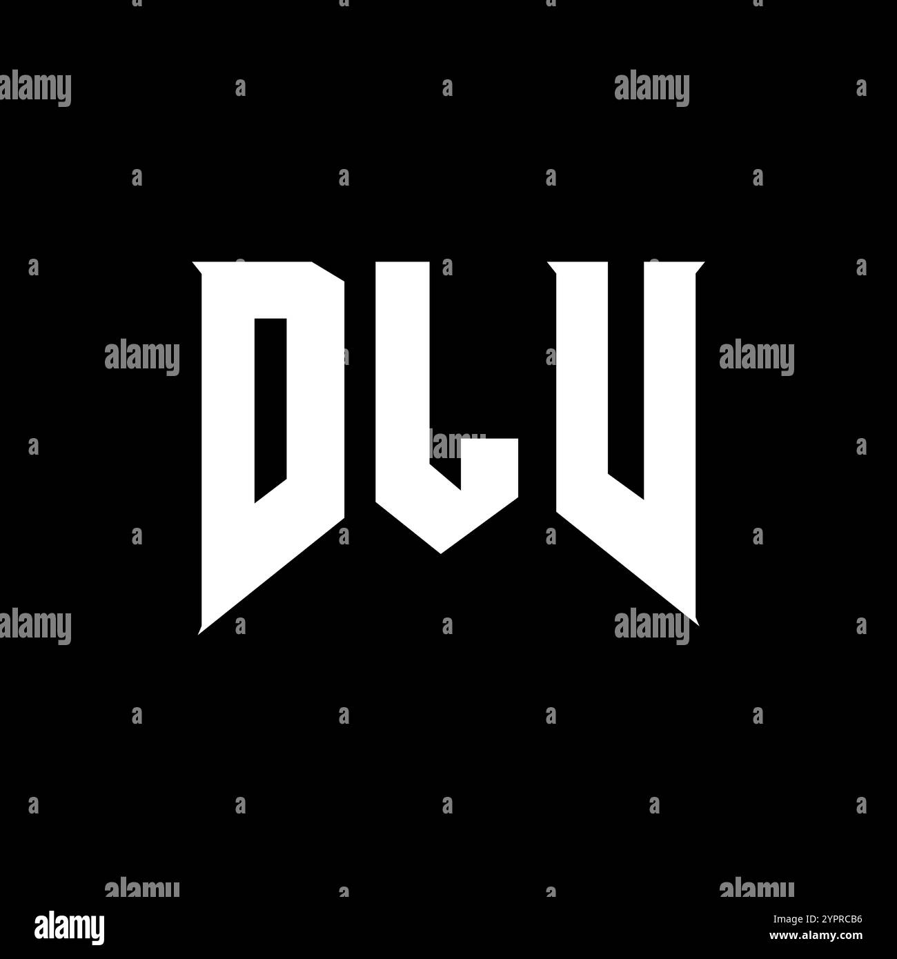 DLV letter logo design for technology company. DLV logo design black ...