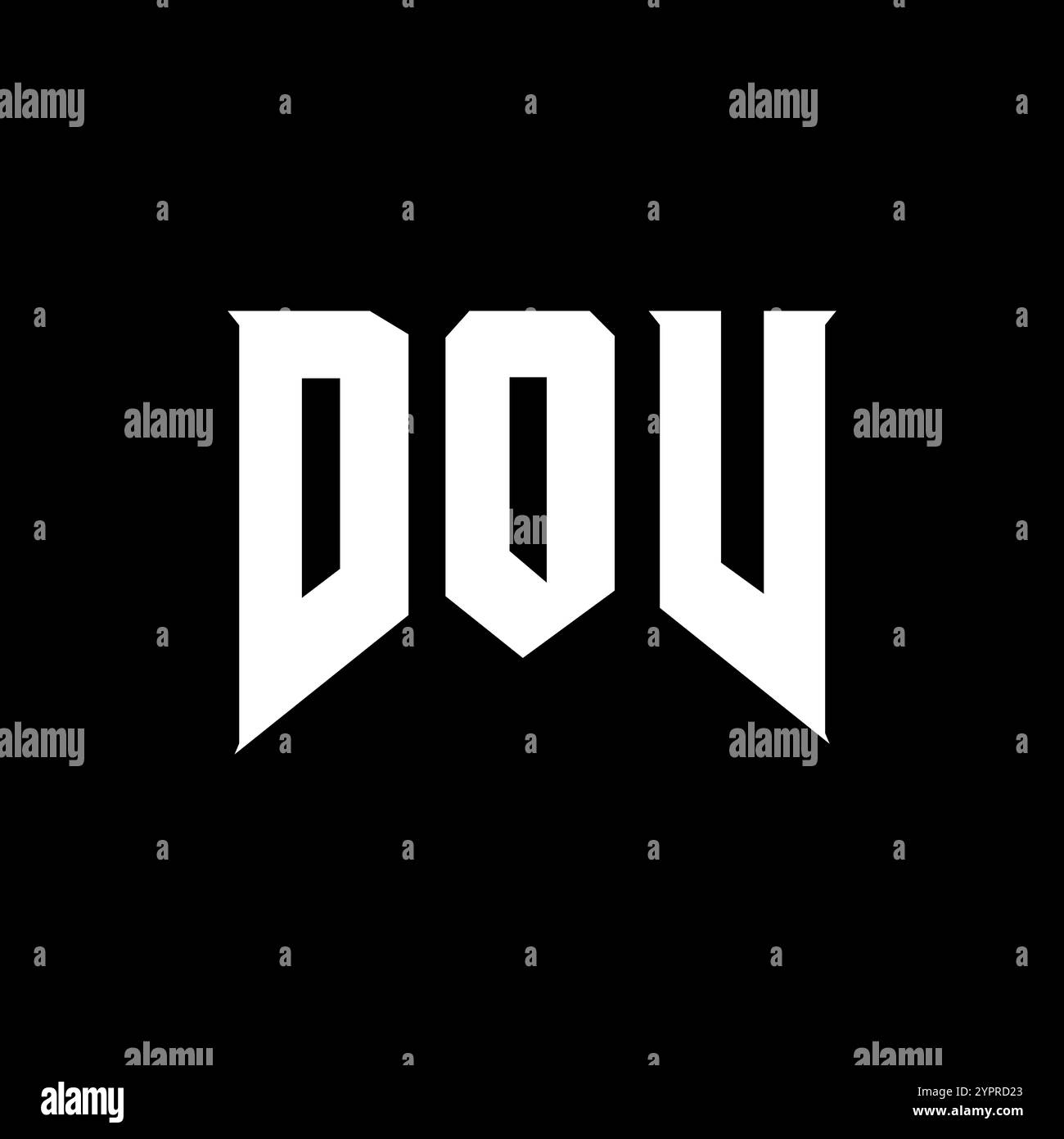 DOV letter logo design for technology company. DOV logo design black ...