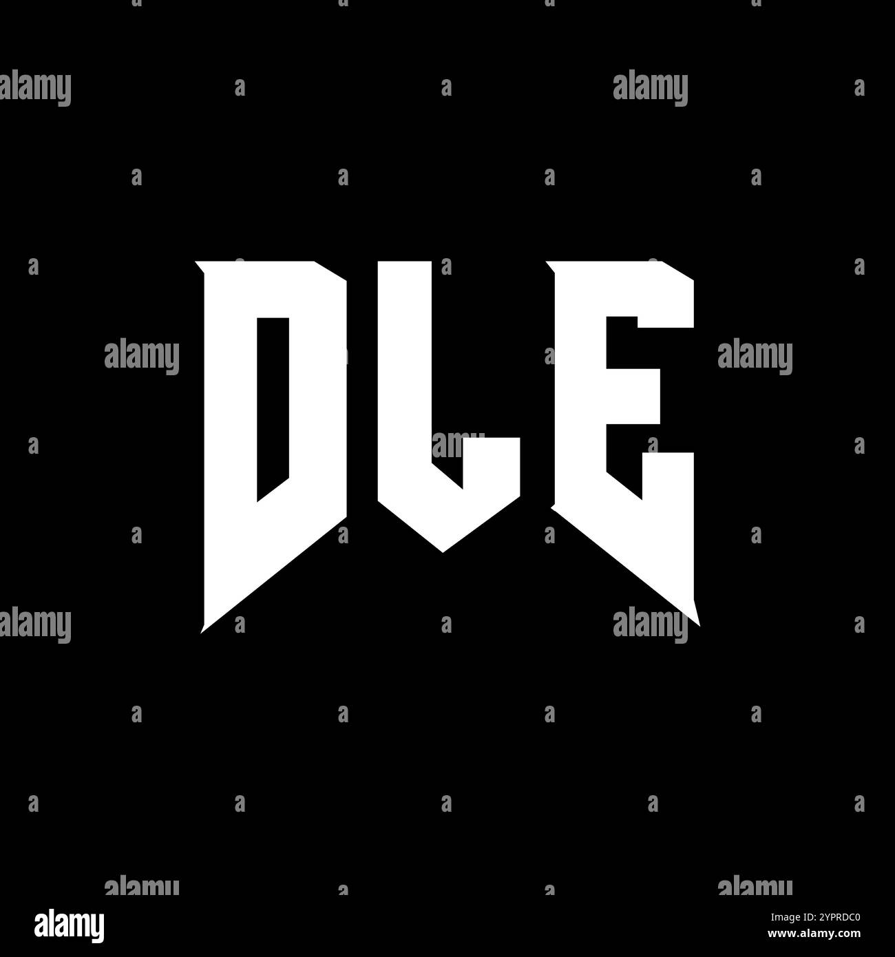 DLE letter logo design for technology company. DLE logo design black ...