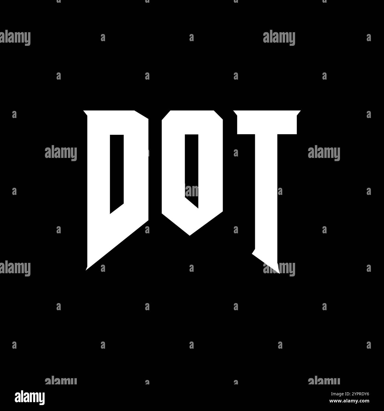 DOT letter logo design for technology company. DOT logo design black ...