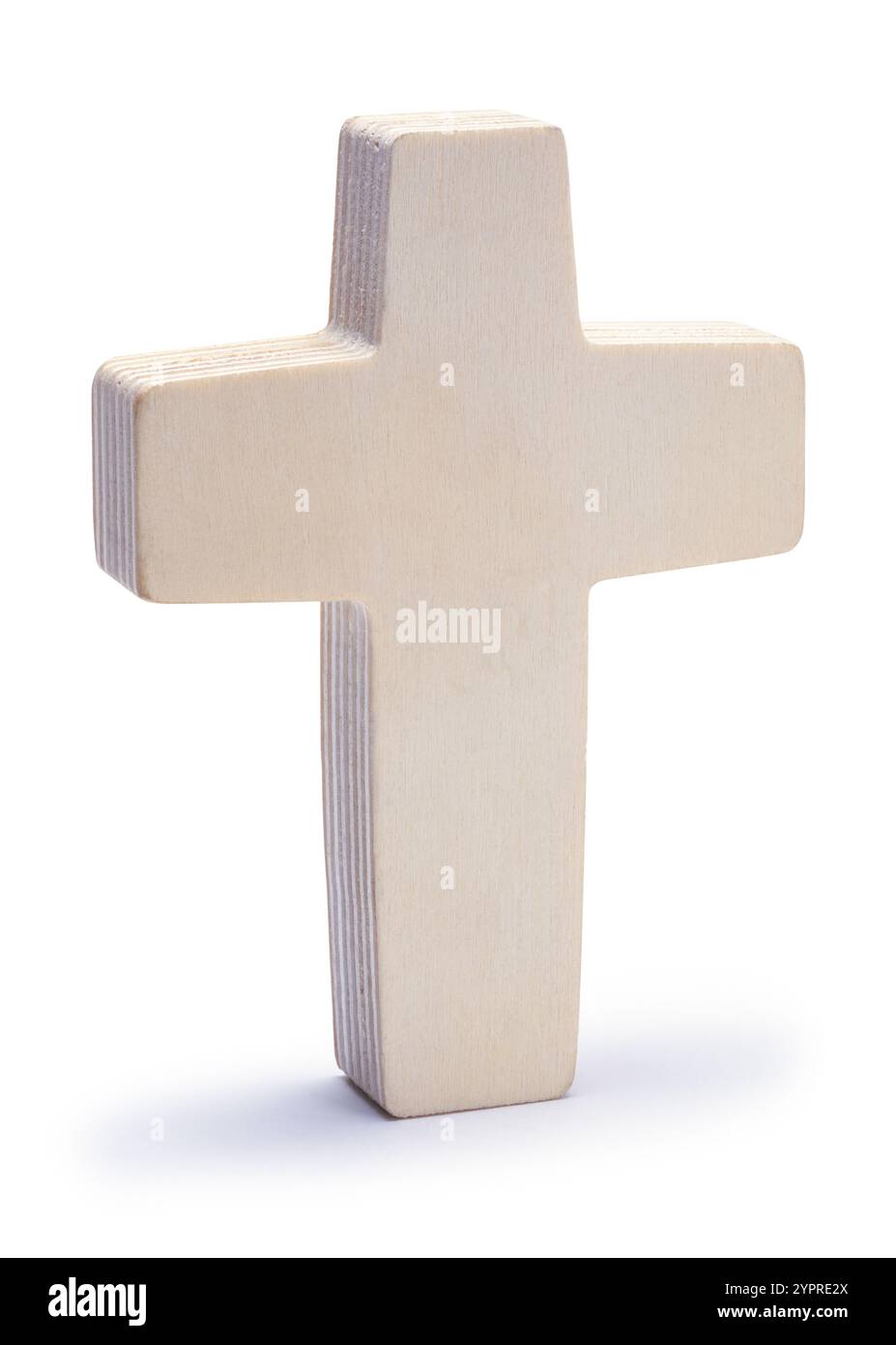 Wood Craft Cross Cut Out on White Stock Photo - Alamy