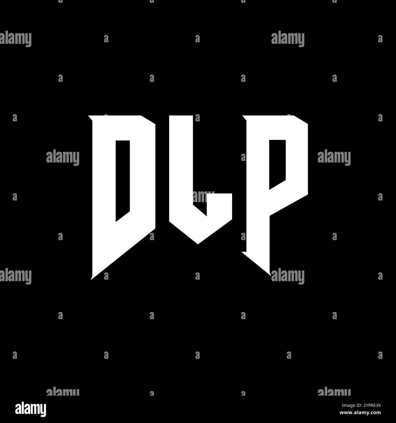 DLP letter logo design for technology company. DLP logo design black ...
