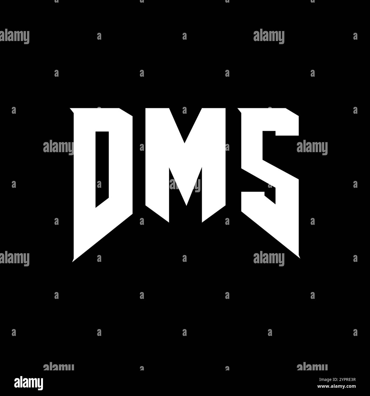 DMS letter logo design for technology company. DMS logo design black ...