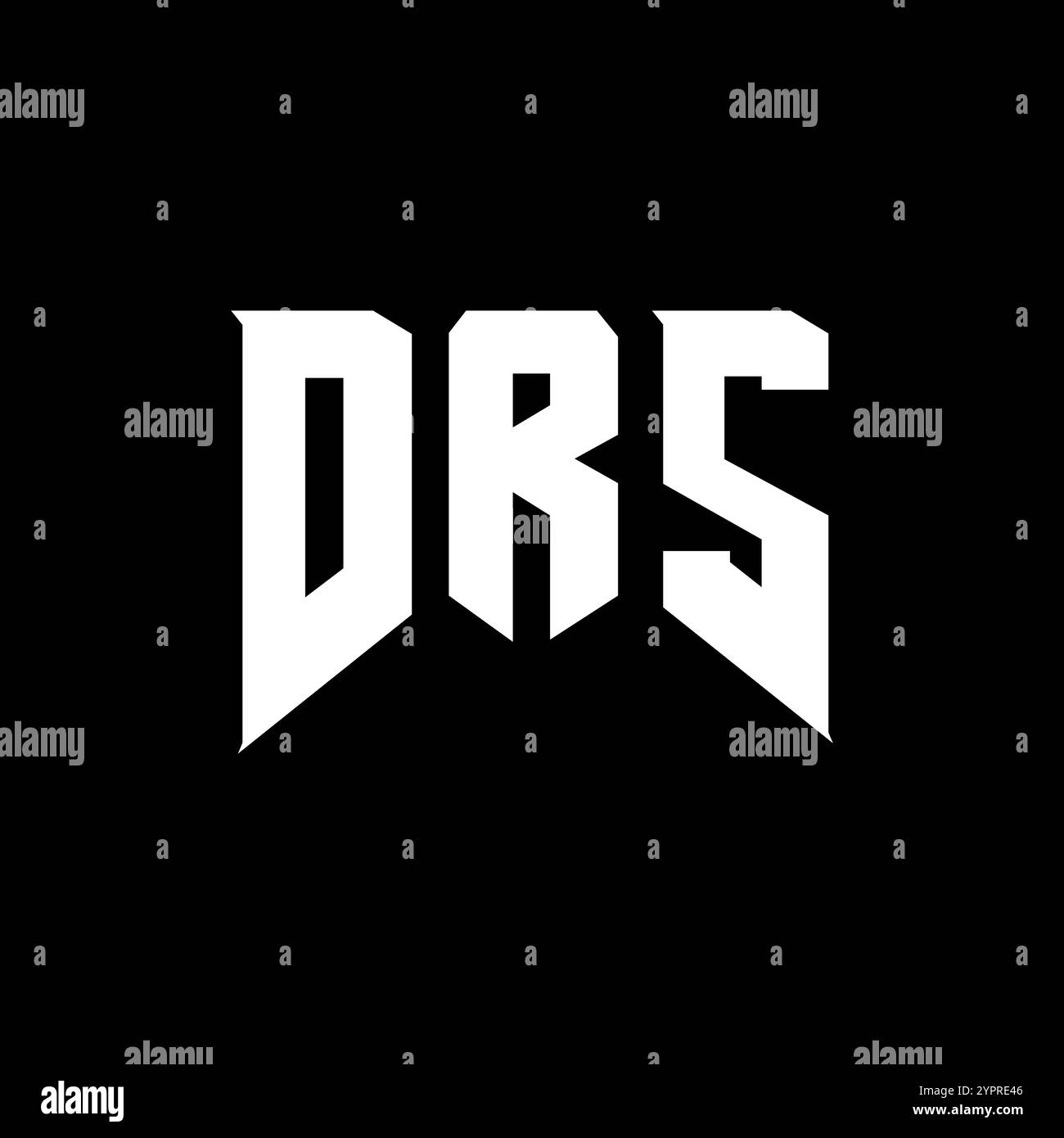 DRS letter logo design for technology company. DRS logo design black ...