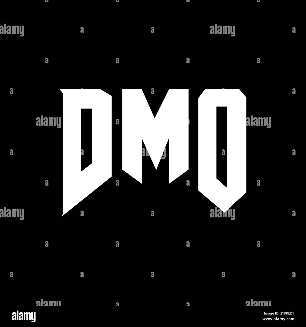 DMO letter logo design for technology company. DMO logo design black ...