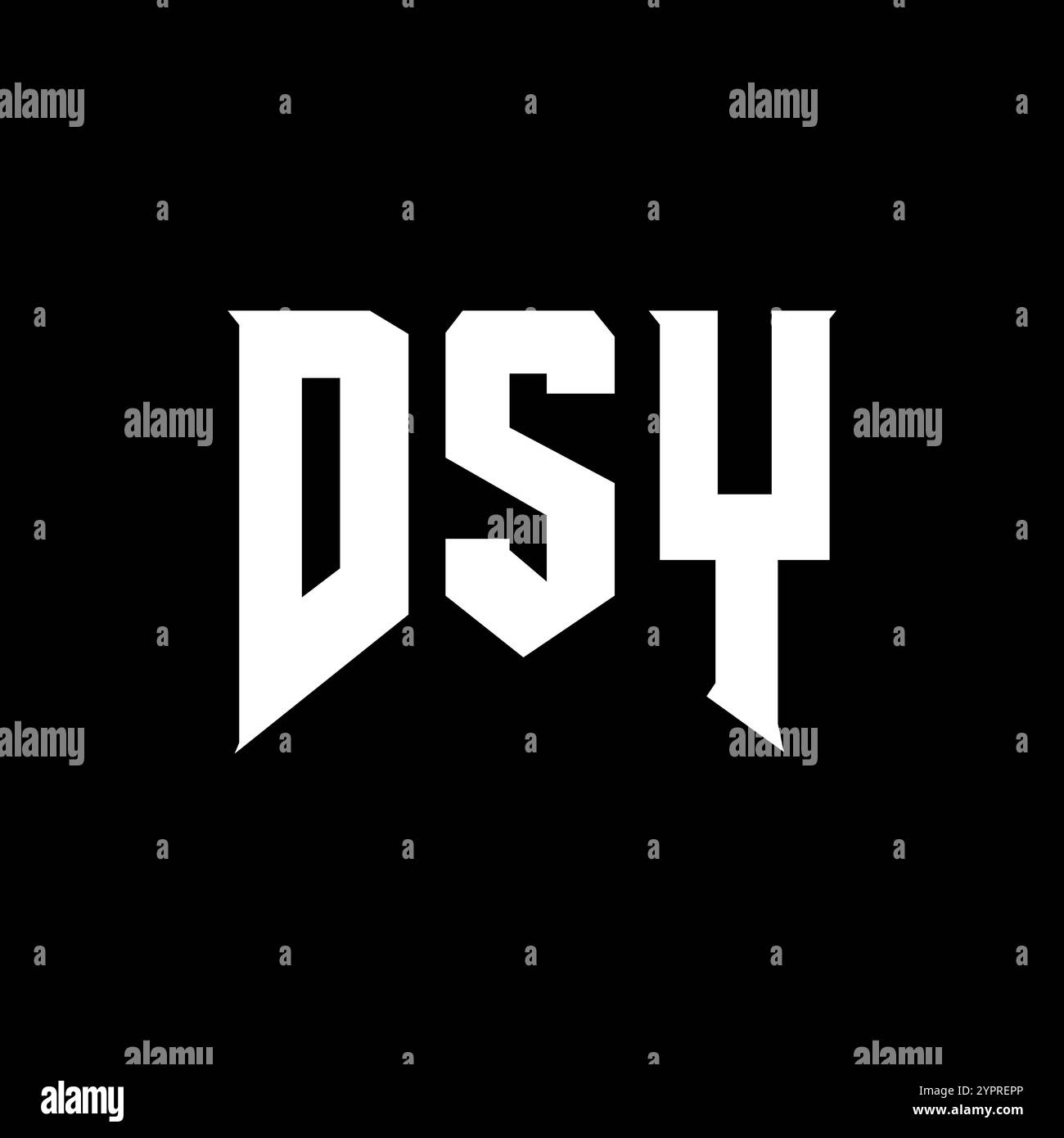 DSY letter logo design for technology company. DSY logo design black ...