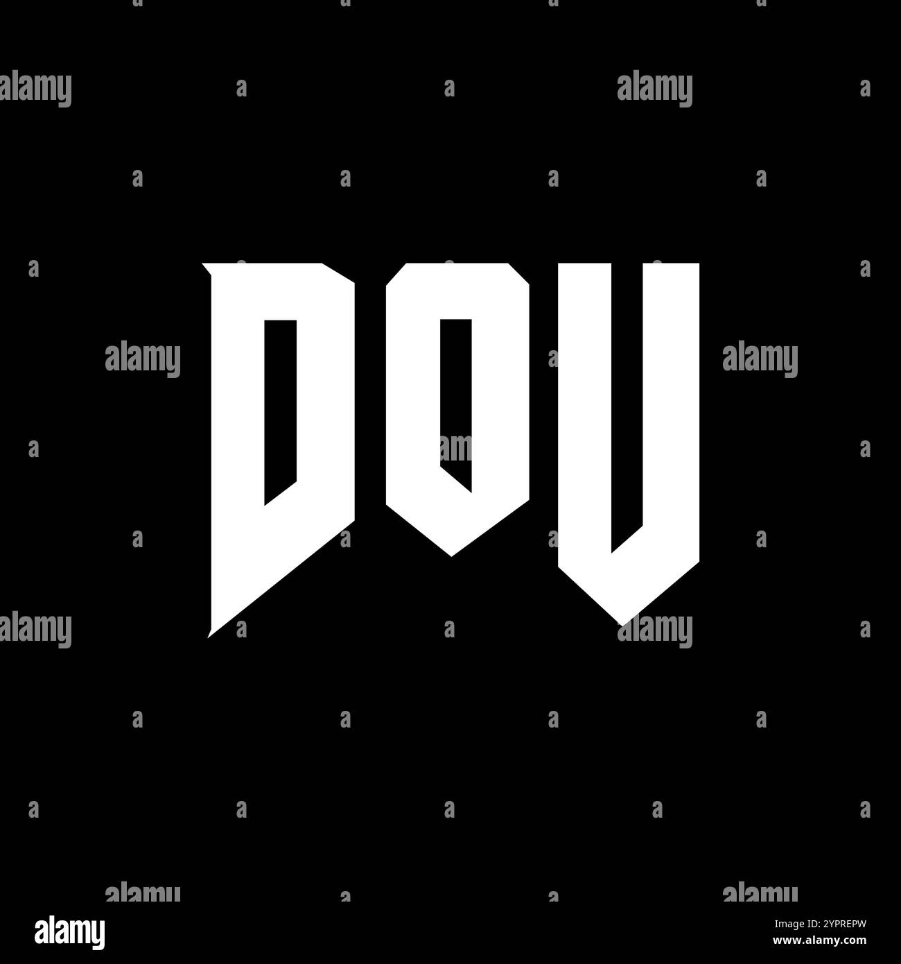 DOU letter logo design for technology company. DOU logo design black ...