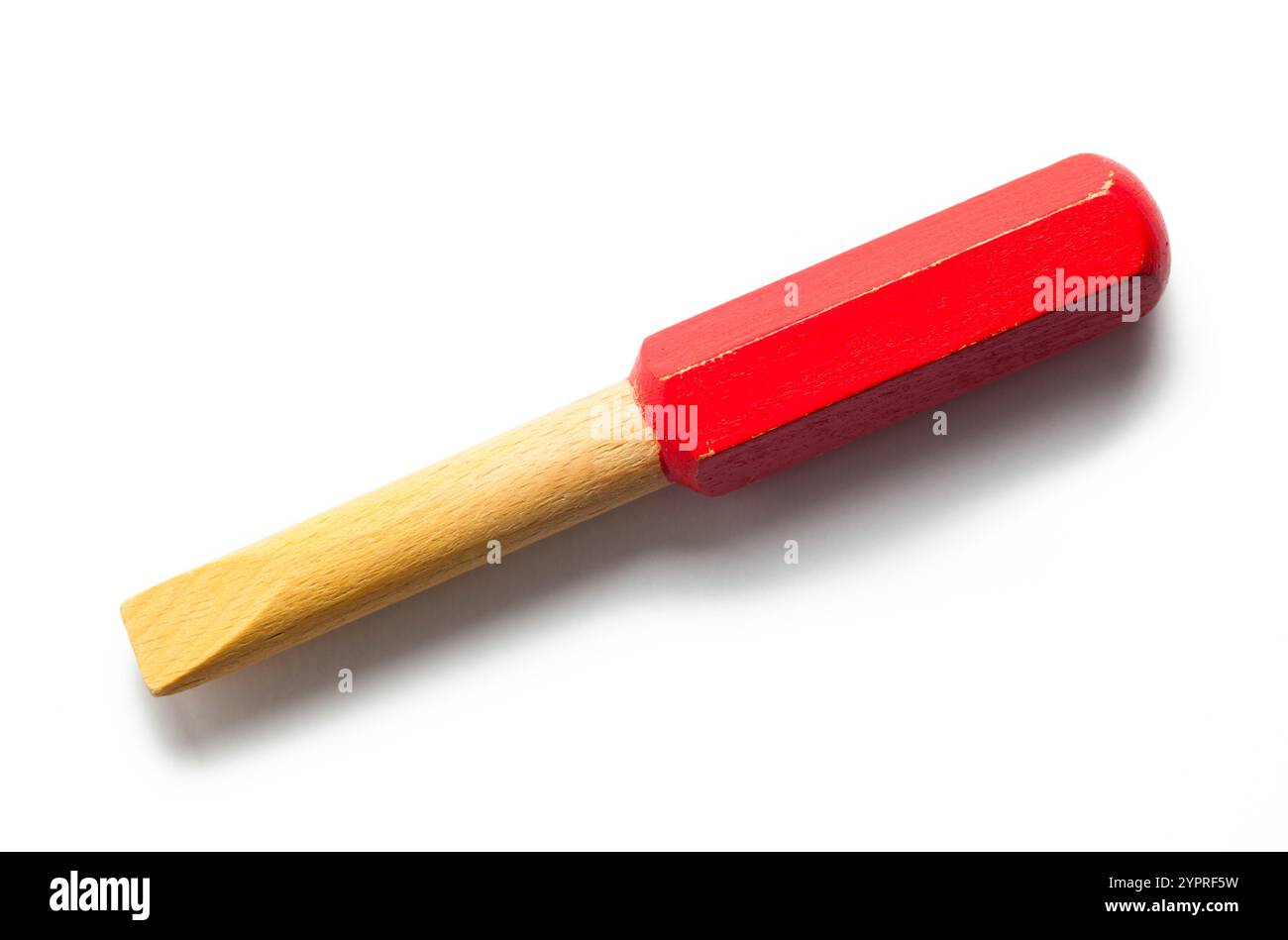 Wood Toy Screwdriver Cut Out on White Stock Photo - Alamy