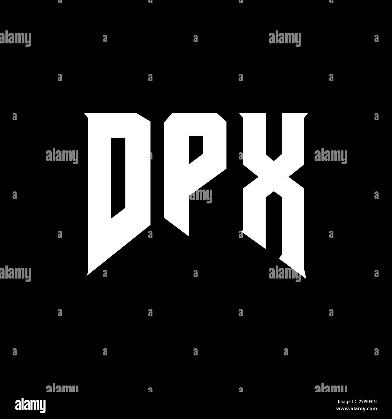 DPX letter logo design for technology company. DPX logo design black ...