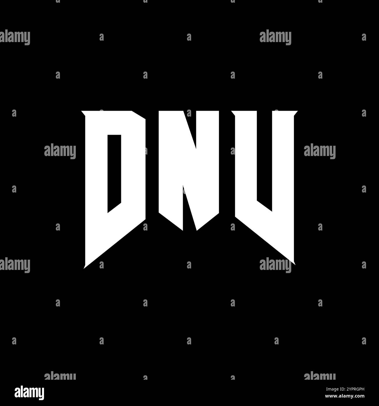 DNV letter logo design for technology company. DNV logo design black ...