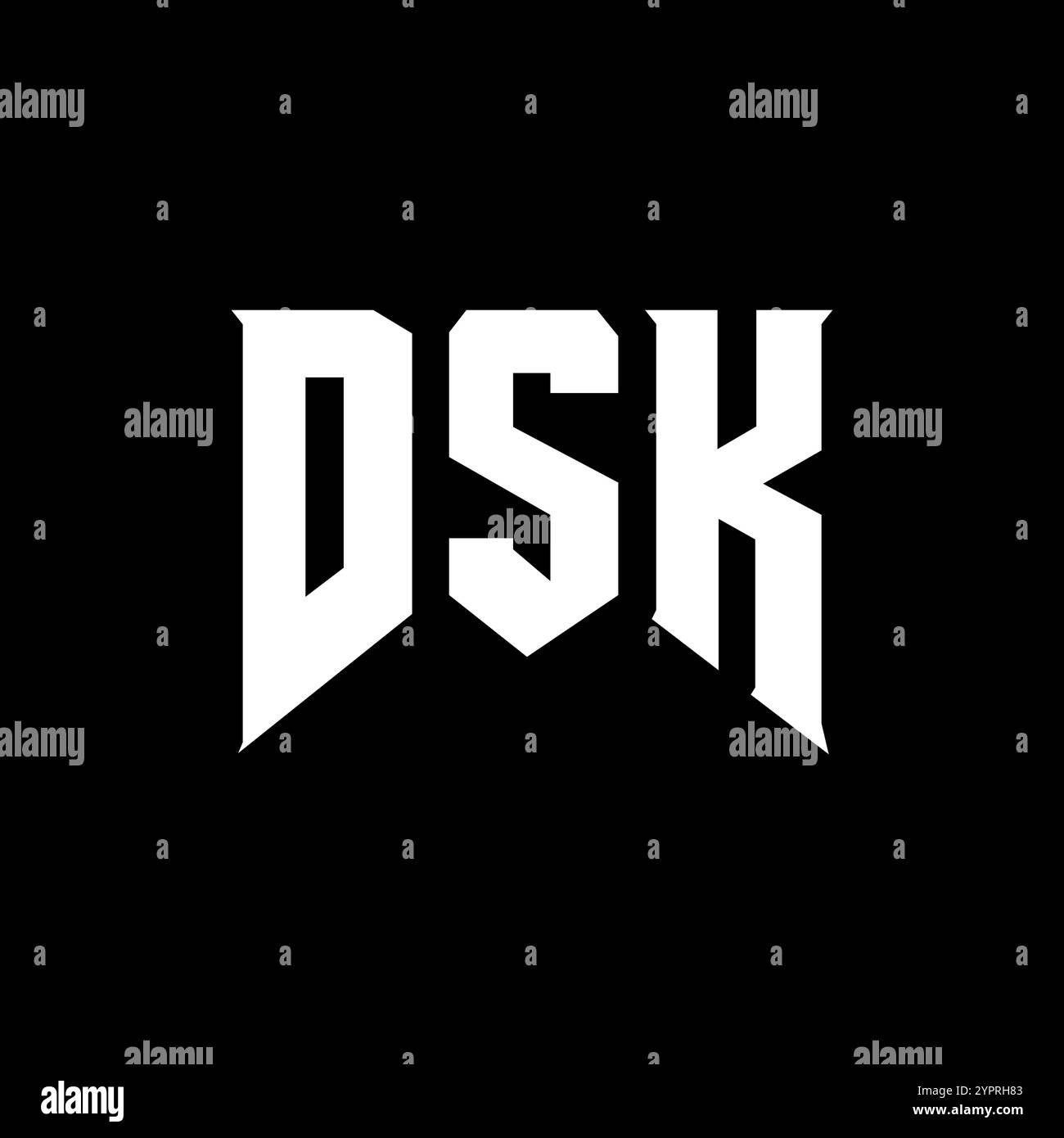 DSK letter logo design for technology company. DSK logo design black ...