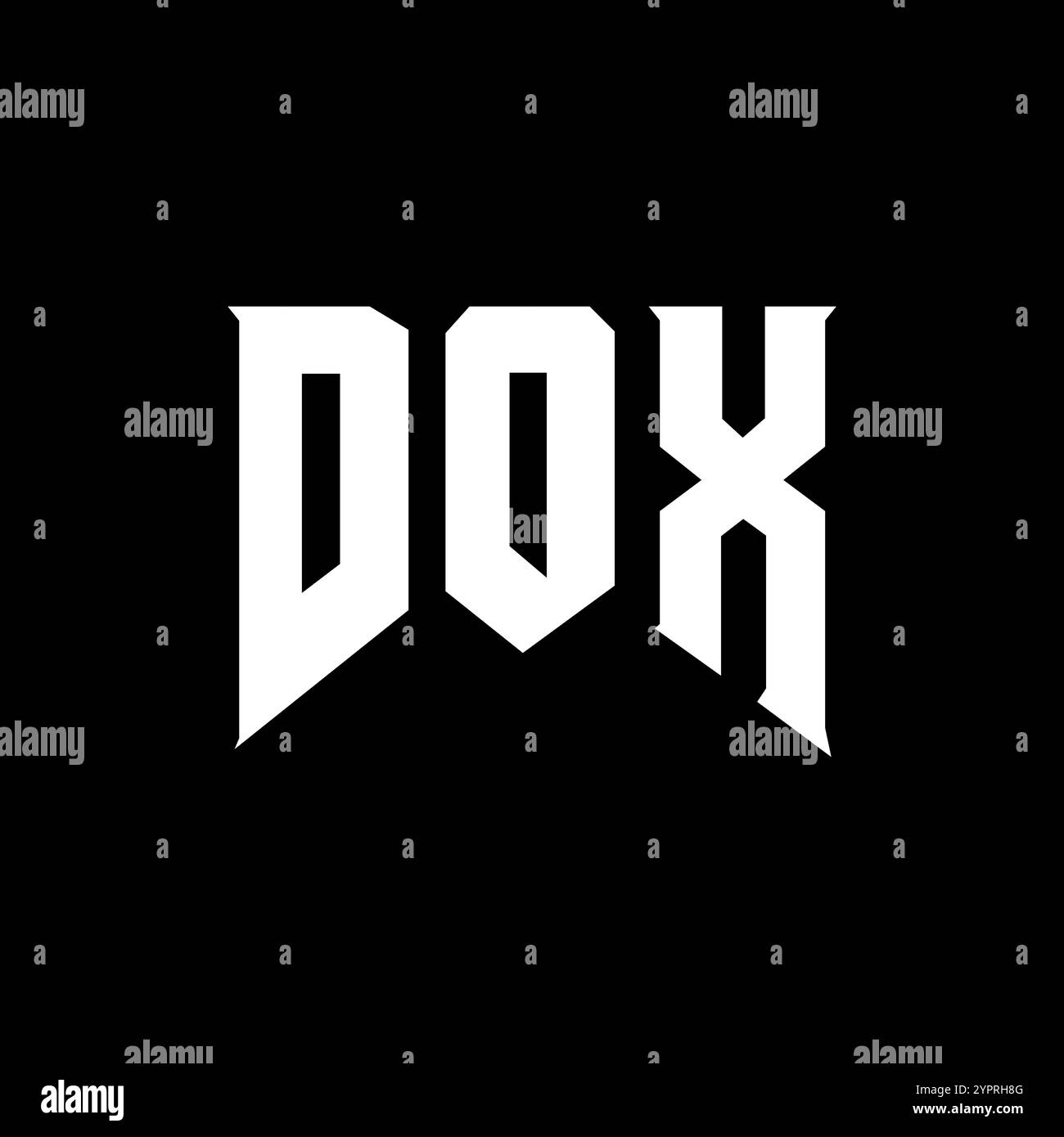 DOX letter logo design for technology company. DOX logo design black ...