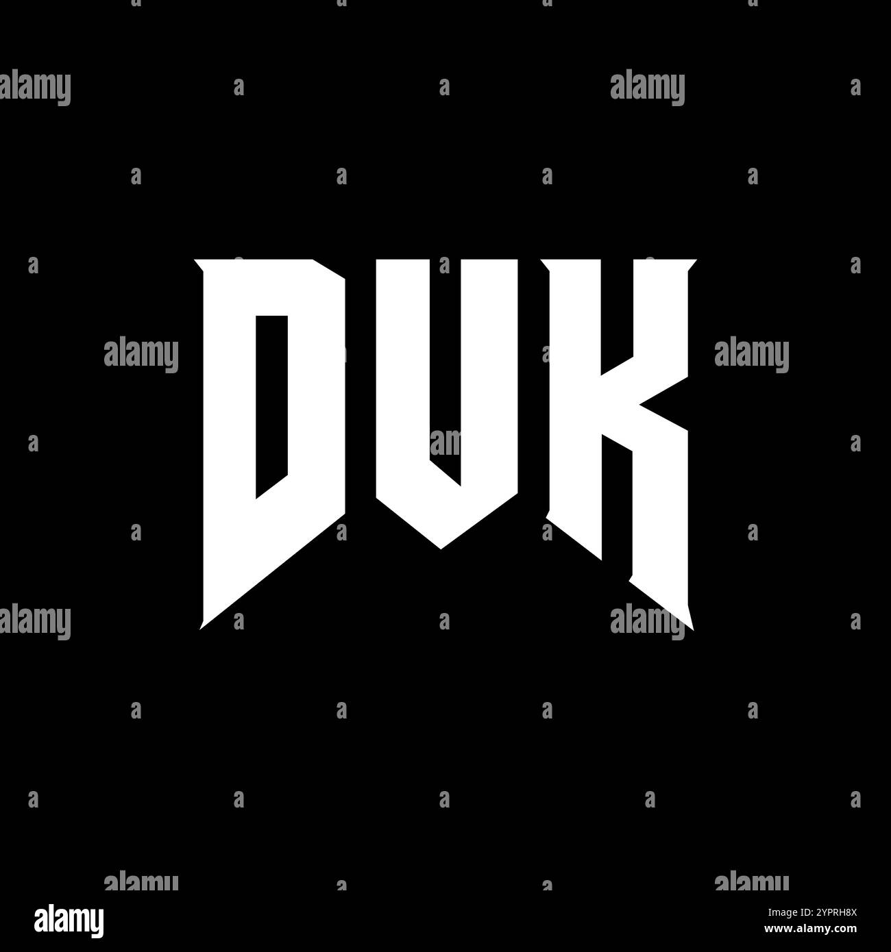DUK letter logo design for technology company. DUK logo design black ...